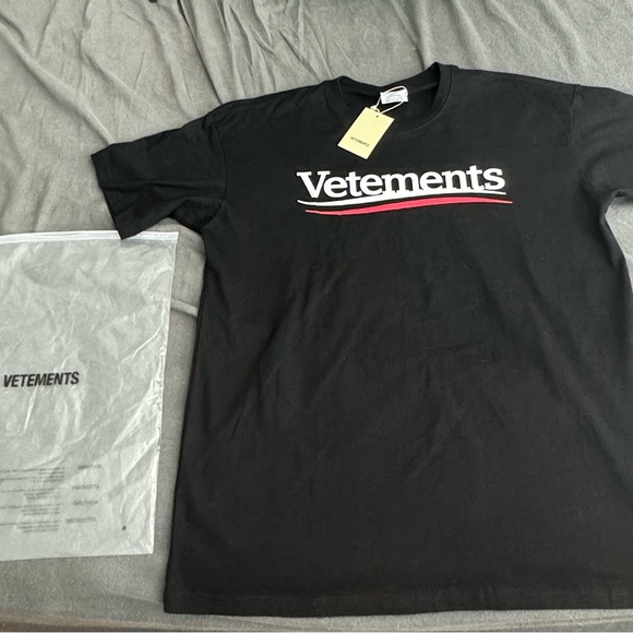 Vetements | Shirts | Vetements Black Campaign Shirt | Poshmark